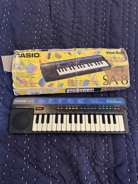 CASIO SA-8 TONE Bank Keyboard Inc Original Box Tested Working £16.12 ...