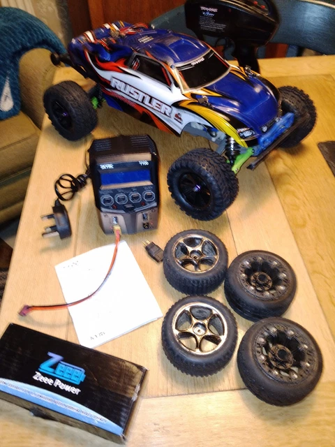 TRAXXAS RUSTLER VXL 1/10 Scale 2WD RC (60MPH+) Brushless full Setup, RTR £165.00 - PicClick UK