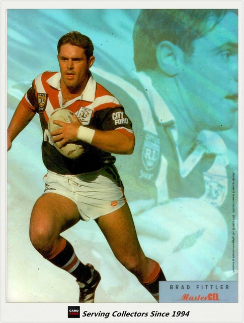 1996 DYNAMIC RUGBY League MASTER CEL PRE-PROOF ACETATE CARD:BRAD ...