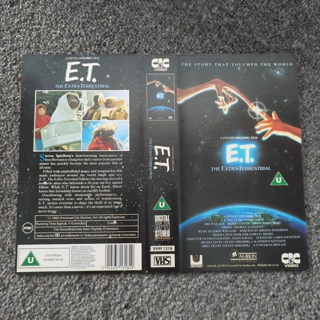 VINTAGE ET THE Extra Terrestrial Original 1980s VHS SLEEVE ONLY £3.50 ...