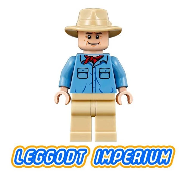 LEGO MINIFIGURE - Alan Grant - Jurassic World Park minifig jw019 FREE ...