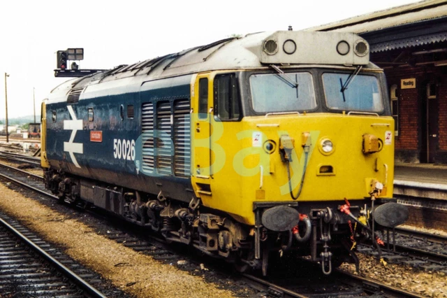 UK DIESEL TRAIN Railway Photograph Of Class 50 50026. Rm50-164 £1.70 ...