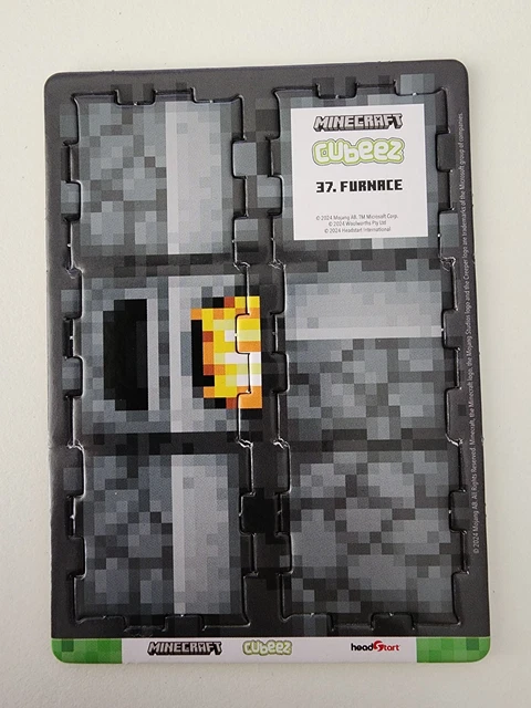 MINECRAFT CUBEEZ #37 Furnace - 2025 Woolworths BigW $3.14 - PicClick AU