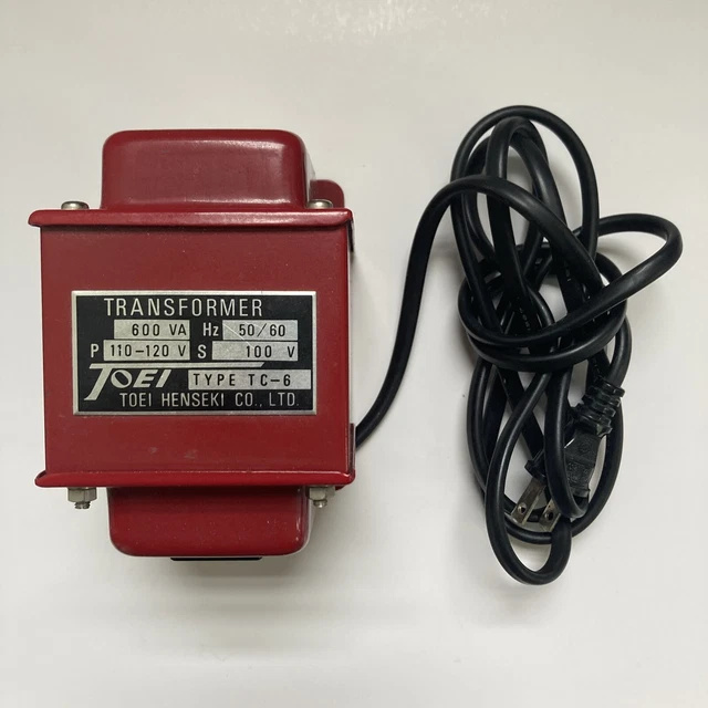 VINTAGE JAPANESE POWER Transformer TC-6 Toei Henseki 600V Voltage Step ...