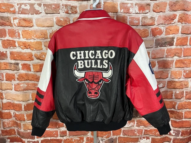 VINTAGE CHICAGO BULLS Jeff Hamilton Leather Jacket - sz 3XL - 90s ...