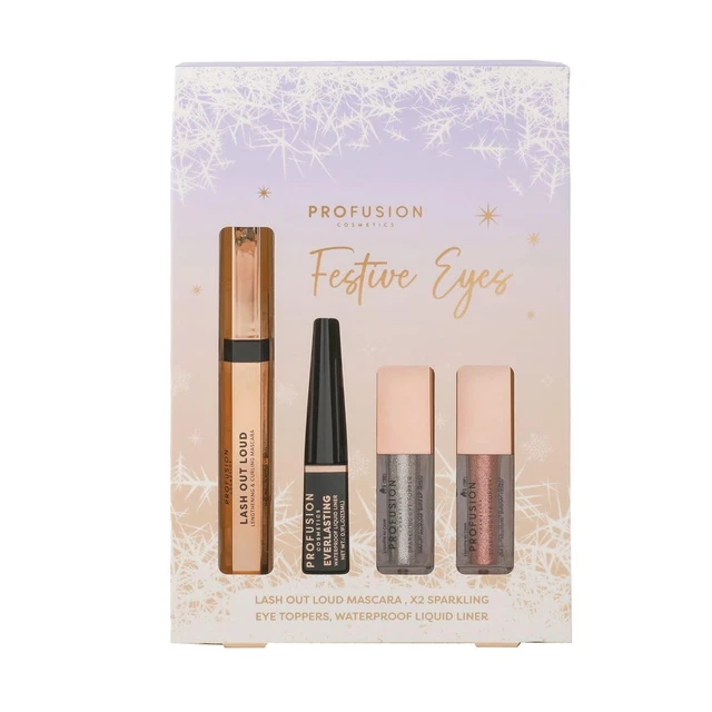 PROFUSION COSMETICS FESTIVE Eye Kits and Liquid Eyeshadow for Flawless ...