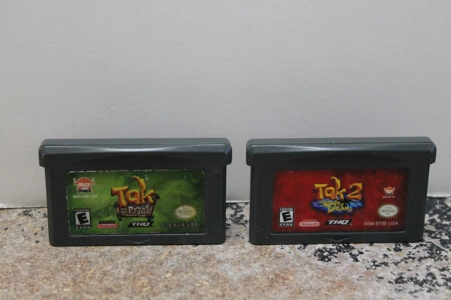 2 GAME BOY Advance games--Tak and the Power of Juju, & Tak 2 the Staff ...