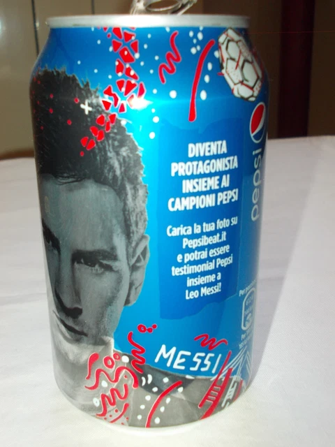 LATTINA PEPSI COCA Cola Empty Leo Messi Sport Calcio Limited Edition ...
