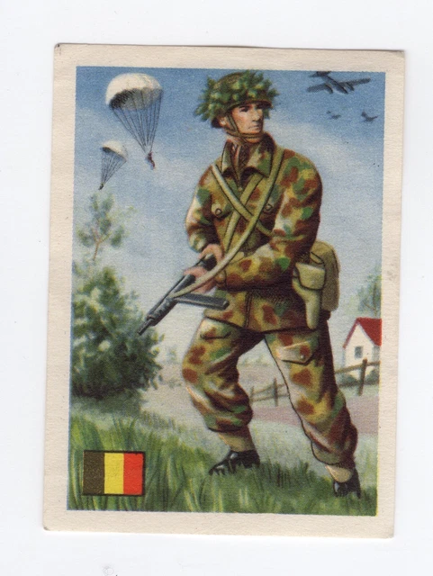 BELGIAN CHOCOLATES CARD 1950s. Military #102. Paratrooper Belgium £2.56 ...
