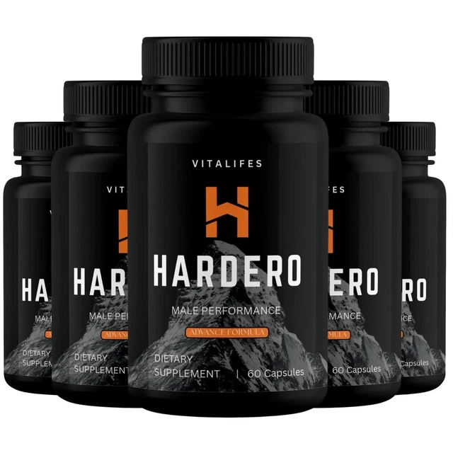 ( 5 PACK ) Hardero Advanced Male Support Supplement Hard Ero 60 ...