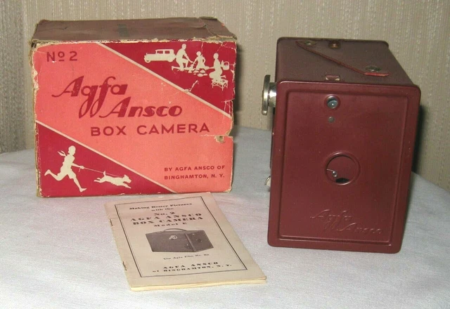 VINTAGE AGFA ANSCO No. 2 Red Box Camera Model E £47.15 - PicClick UK