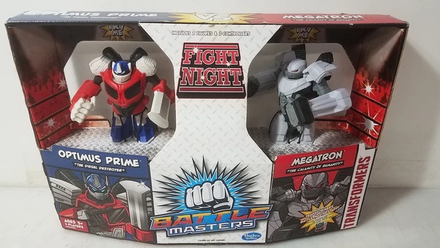 HASBRO GAMING OPTIMUS Prime & Megatron Fight Night Battle Masters IOB+ ...