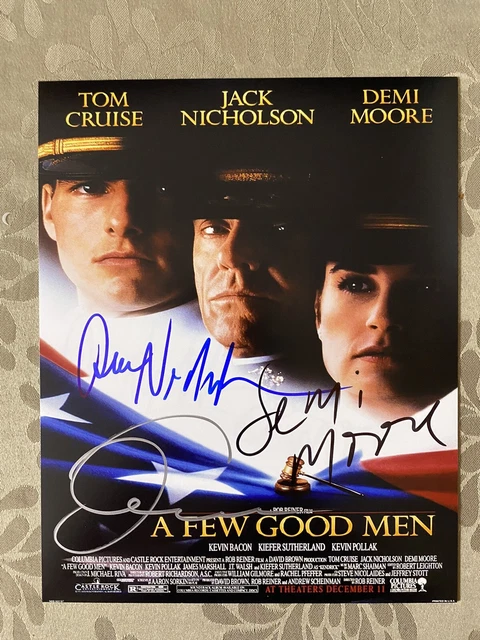 Jack Nicholson Demi Moore And Tom Cruise Signed 8 X 10 Photo Coa £124 37 Picclick Uk
