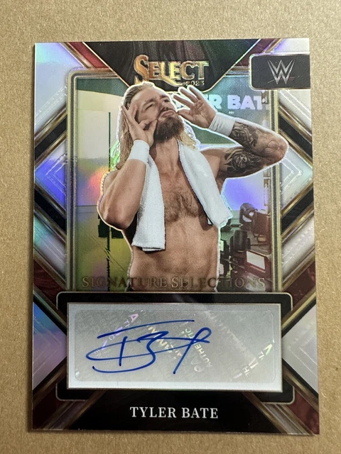 2023 SELECT WWE NXT Tyler Bate Signatures argent Prizm autographe #SL ...