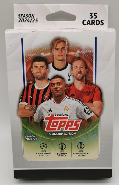 TOPPS UCC FLAGSHIP UEFA Club Competitions Hanger Box 2024-25 Soccer EUR ...