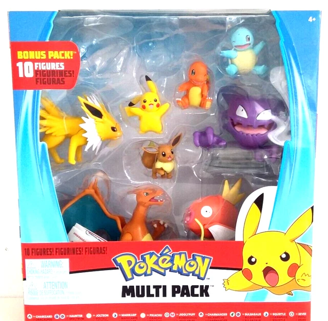 POKEMON EXCLUSIVE 3-INCH Multi Figure 10-Pack figures-8x in Original ...