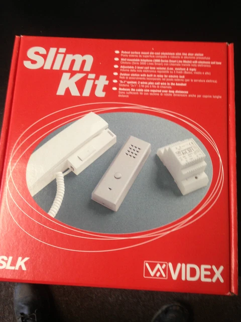 KIT D'INTERPHONE MINCE Videx SLK complet pour automatisation des portes ...