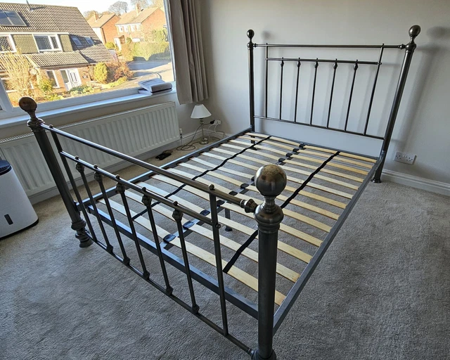 METAL DOUBLE BED Frame - From Next £59.99 - PicClick UK