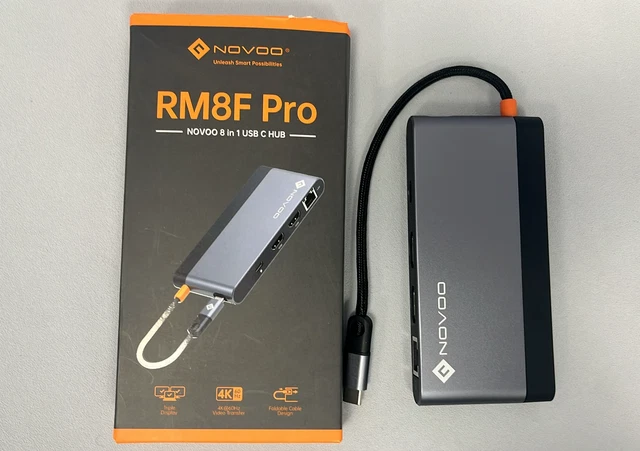 NOVOO RM8F PRO Laptop Docking Station Dual Monitor - 8 in 1 Usb C Hub ...