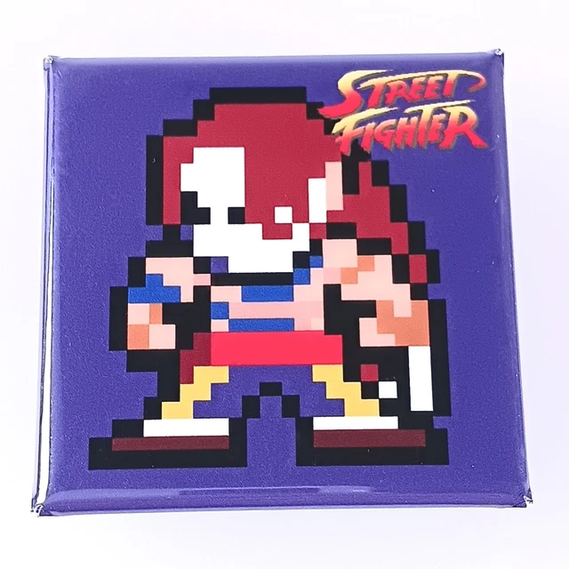 VEGA STREET FIGHTER 8 Bit Pixel Art Dose Abzeichen Capcom aus Japan ...