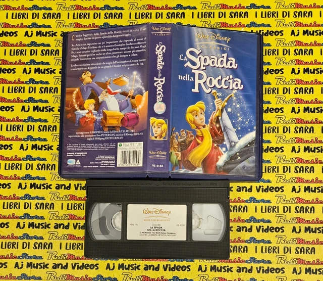 VHS*FILM LA SPADA NELLA ROCCIA animazione WALT DISNEY classici VS 4158 (F256) EUR 3,99 - PicClick IT