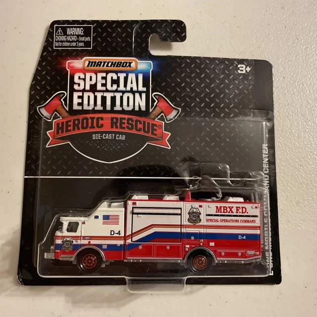 MATCHBOX E-ONE MOBILE Command Center -Fire Truck Special Edition ...