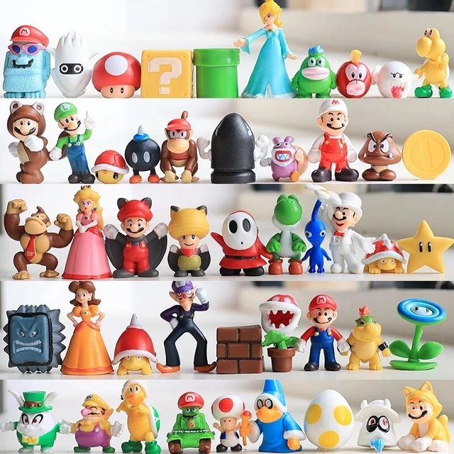 48PCS SUPER MARIO Bros PVC Action Figure Toys Collection Model Game ...