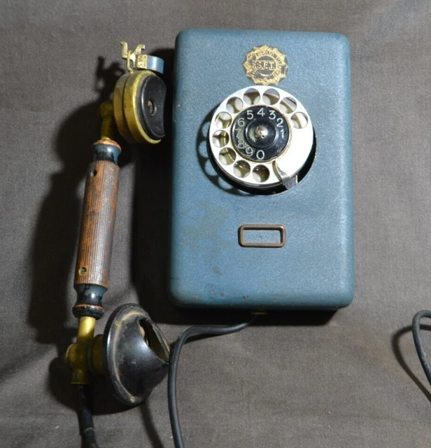 ANTICO TELEFONO S.E.T. Esercizi Telefonici Vintage anni 40 50 a disco ...