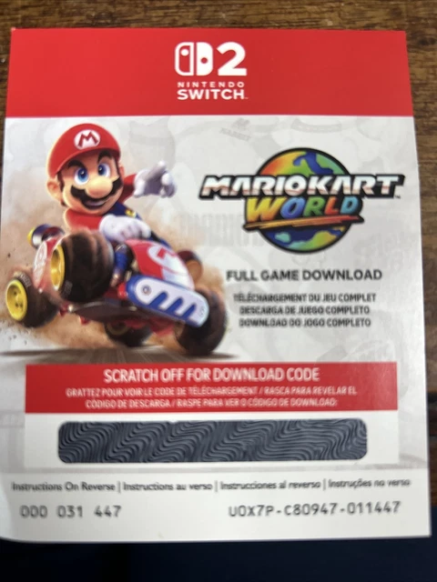 MARIO KART WORLD Code, Nintendo Switch 2 $50.10 - PicClick CA