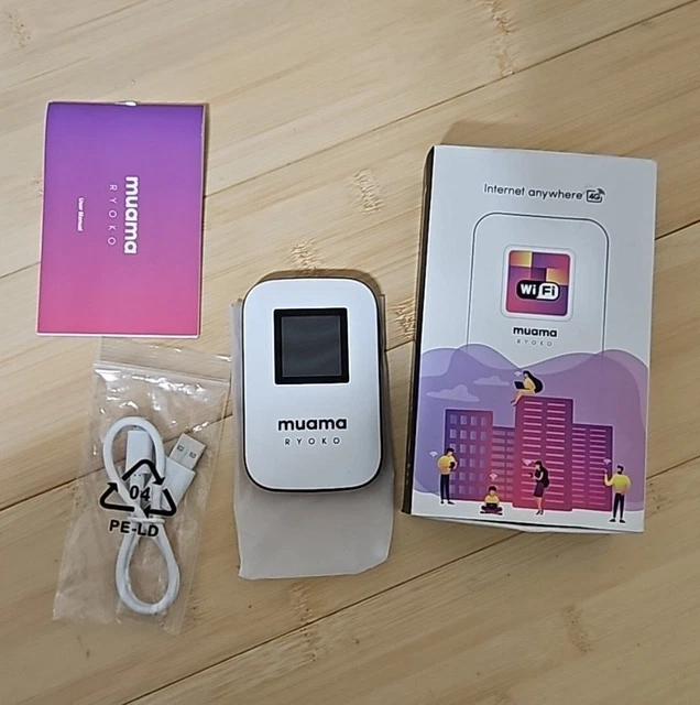 MUAMA RYOKO 4G Portable Wireless Router Wifi LTE Hotspot Secure Fast NO ...