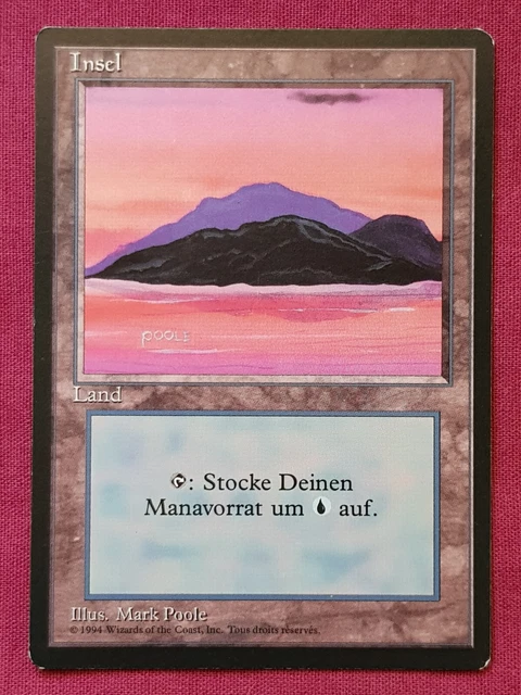 MAGIC THE GATHERING GERMAN REVISED FBB ISLAND A land card MTG $9.99 ...