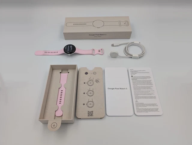 GOOGLE PIXEL WATCH 3 41mm Wi-Fi Smart Watch - Pink £169.99 - PicClick UK
