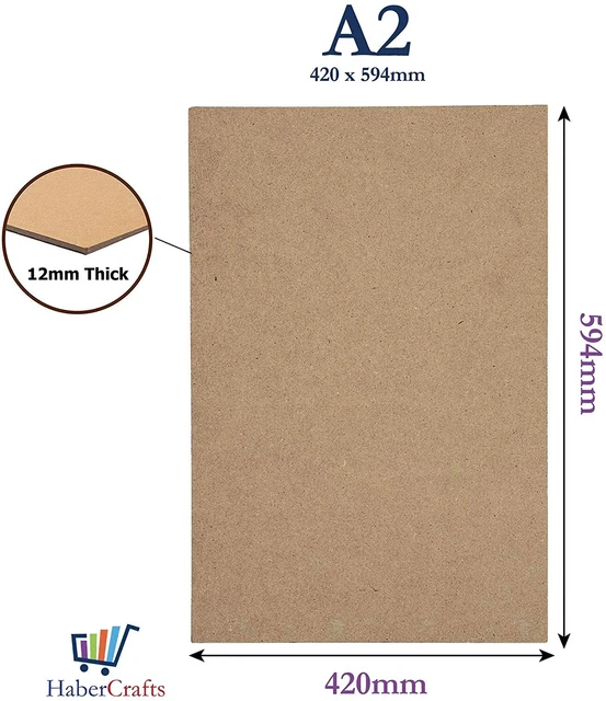 TAVOLO DA DISEGNO A2 MDF disegno artista superficie liscia spessore 12 mm (420 mm x 594 mm) EUR ...