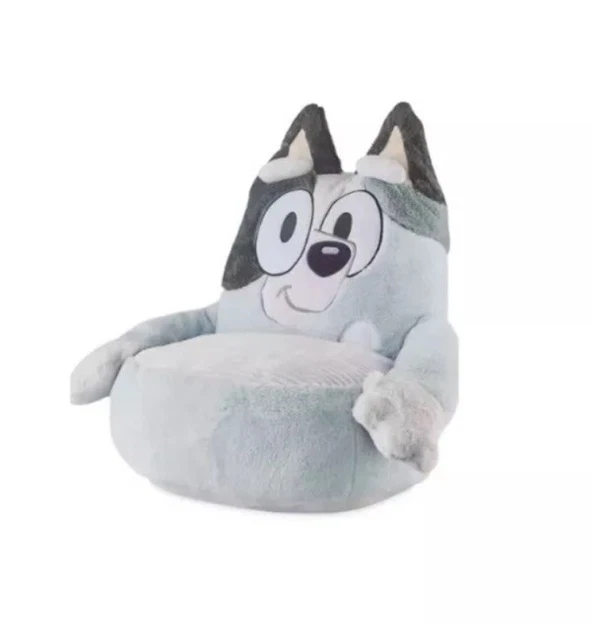 RARE BLUEY MUFFIN Character Plush Soft Children's Chair Seat BNWT £69. ...