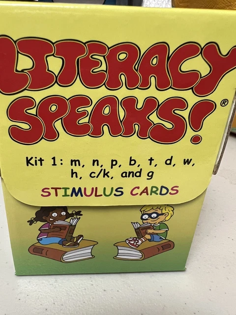 LITERACY SPEAKS STIMULUS Cards Kit 1 Speech Language Practice Therapy ...