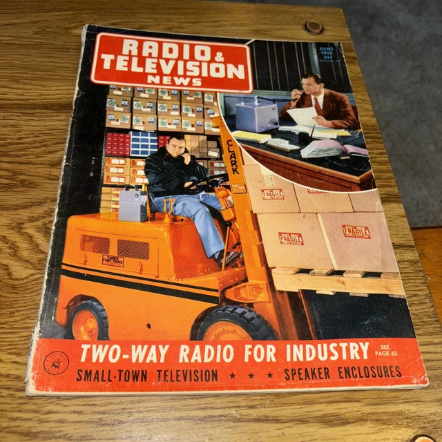 RADIO & TELEVISION News Magazine June 1952 Two Way Radio for Industry £ ...