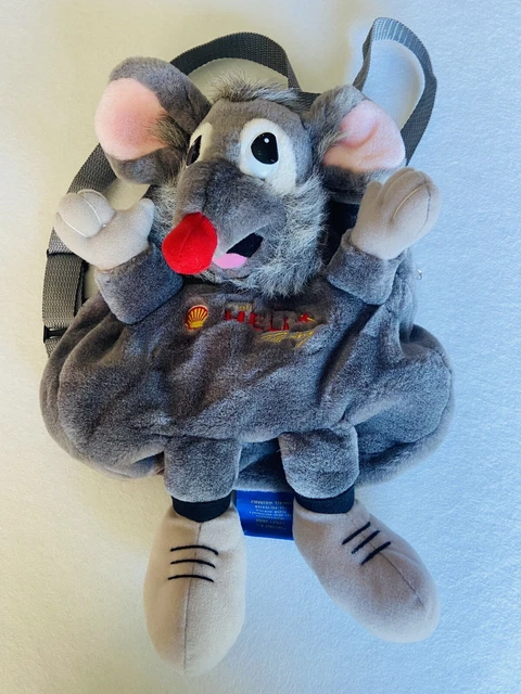 VINTAGE SHELL HELIX Rory Rat Plush Backpack Racing Promo Merch 90s 00s ...