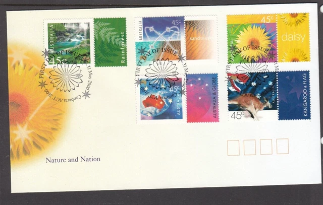 AUSTRALIAN STAMPS.1ST DAY Cover.Nature and Nation.2000 $3.50 - PicClick AU