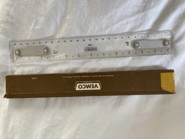 VEMCO 9P-2 CLEAR Plastic Drafting Machine 12”Scale. $57.50 - PicClick