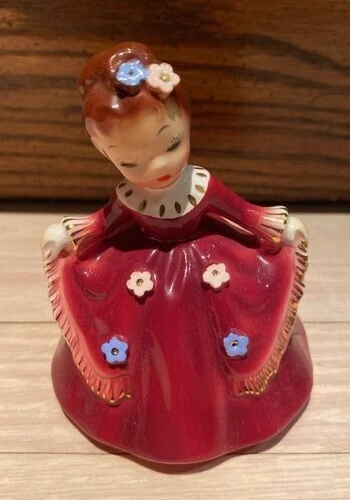 VINTAGE CORONET JAPAN 1950's "Spring Girls": Girl Romantic Maroon ...