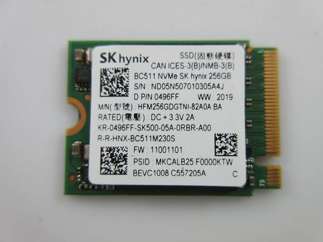 DISQUE DUR SSD NVMe M.2 SK HYNIX BC511 256GB Original #1 EUR 20,35 ...