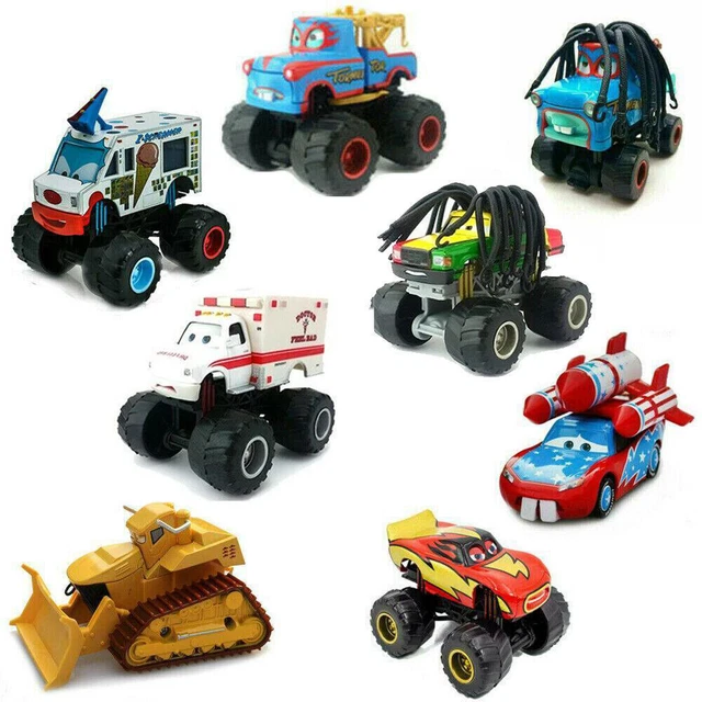 1/55 DELUXE MONSTER Truck Pixar Cars Toon Tormentor, Dr.Feel Bad, I ...