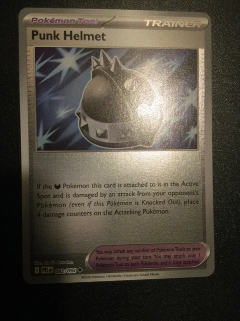 POKÉMON TCG PUNK Helmet Phantasmal Flames 092/094 Reverse Holo Near ...