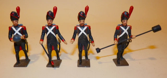 MIGNOT FRENCH NAPOLEONIC Period Gun Team with Britains Cannon. $69.68 ...