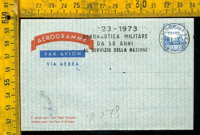 CARTOLINA AVIAZIONE AERONAUTICA Militare Annullo a Targhetta ia 181 EUR ...