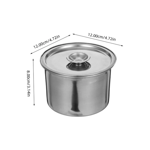 FRIDGE ORGANIZER CASE Stainless Steel Containers Ice Cream Packaging ...