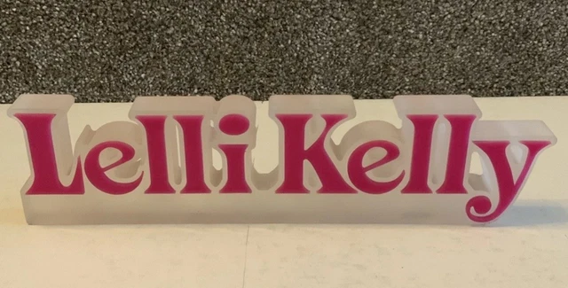 LELLI KELLY POS Advertising Acrylic Block Sign. Official Shop Fitting £ ...