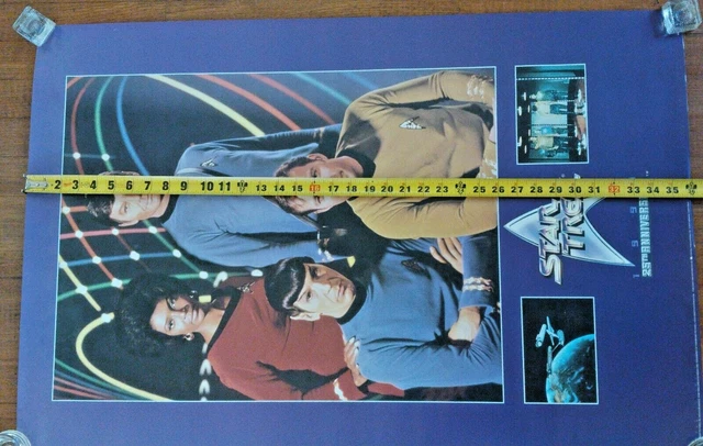 STAR TREK 1991 25th Anniversary Spock Captain Kirk McCoy Uhura Poster ...