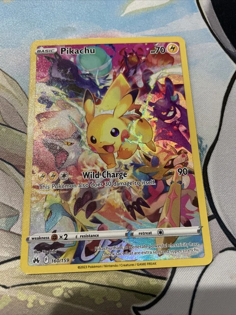 POKÉMON TCG PIKACHU Crown Zenith 160/159 Holo Secret Rare $35.00 ...