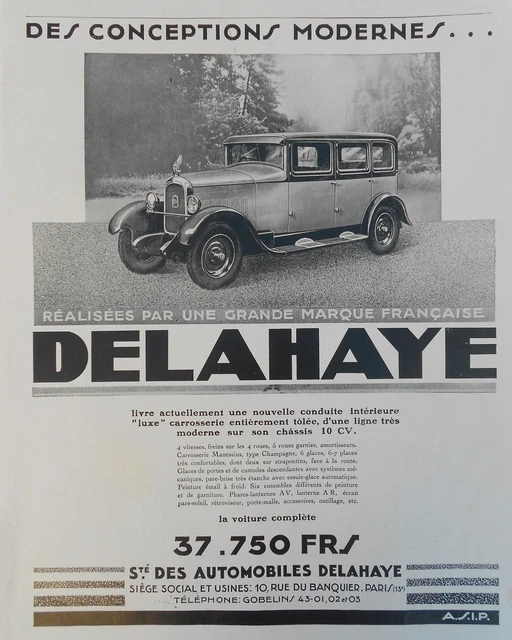 AFFICHE PUBLICITAIRE ANCIENNE années 1920/1930 - Thème automobile - Delahaye (2) EUR 4,95 ...